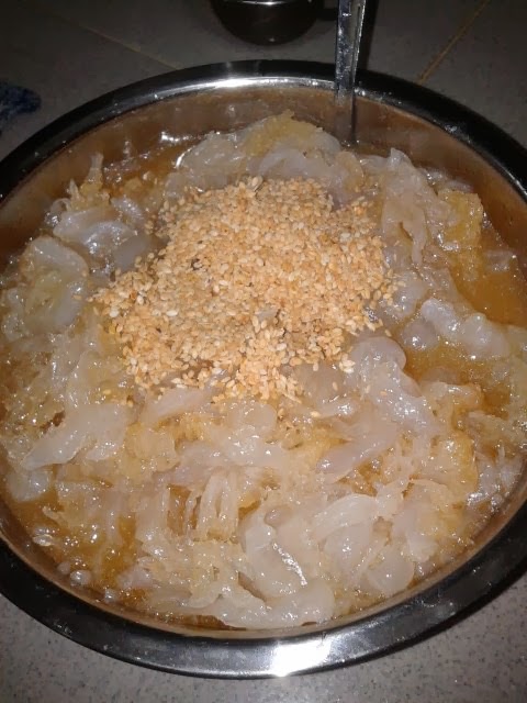 My Cooking Recipe : 冷腌水母Homemade Cold Pickled Jelly Fish