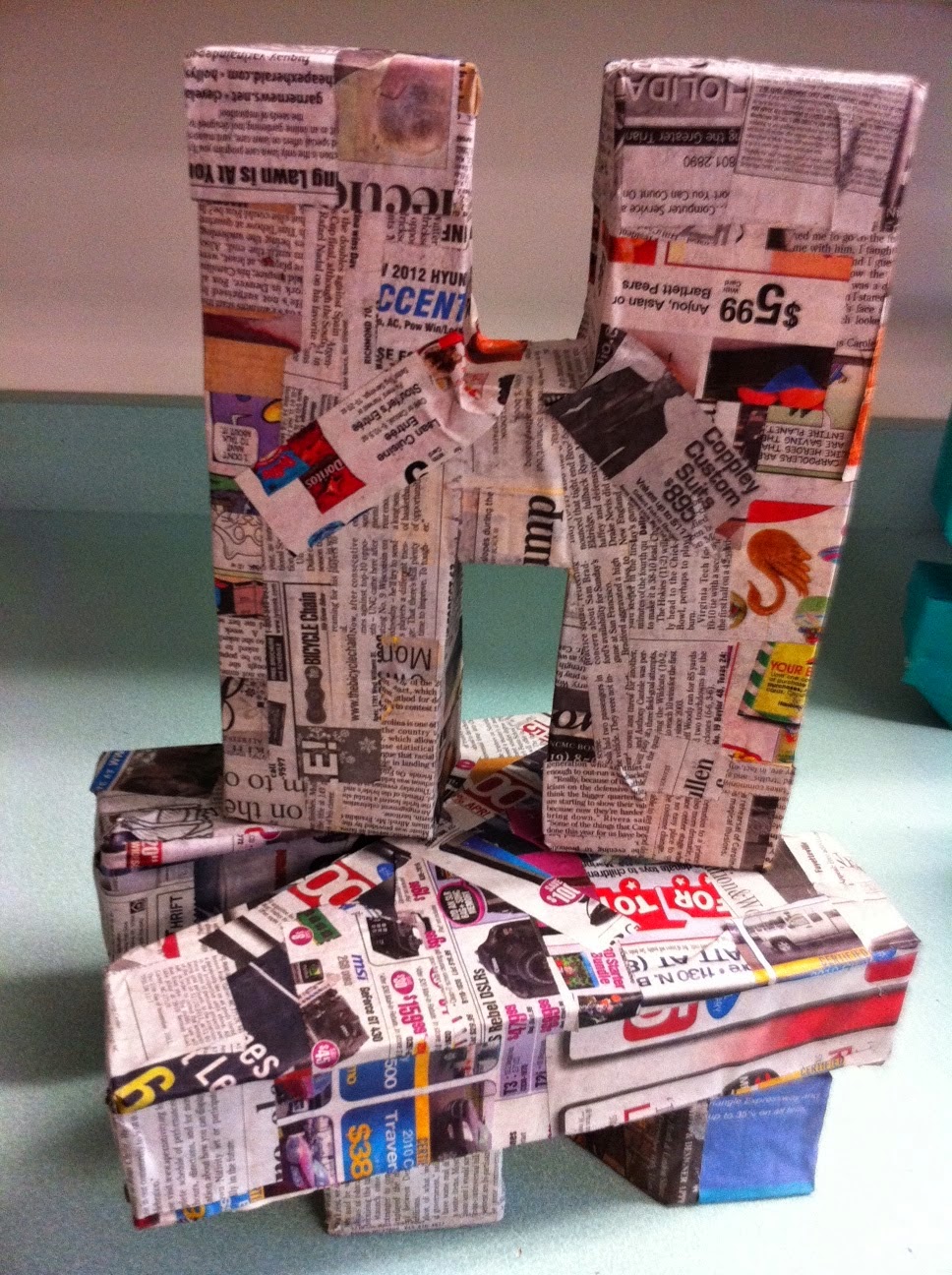 Smocks & Splatter: Grant Wood + Paper Mache Sculpture + Mondrian Relief ...
