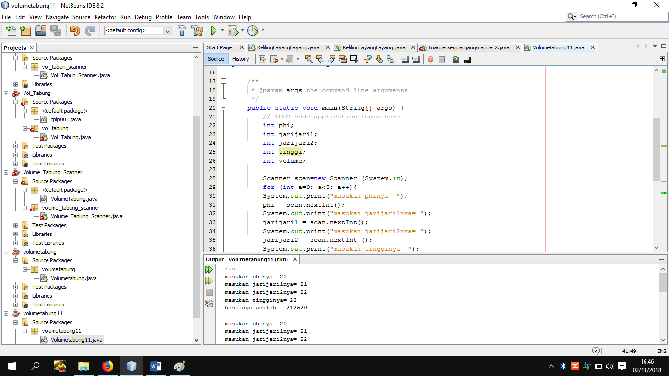 MENCARI VOLUME TABUNG
