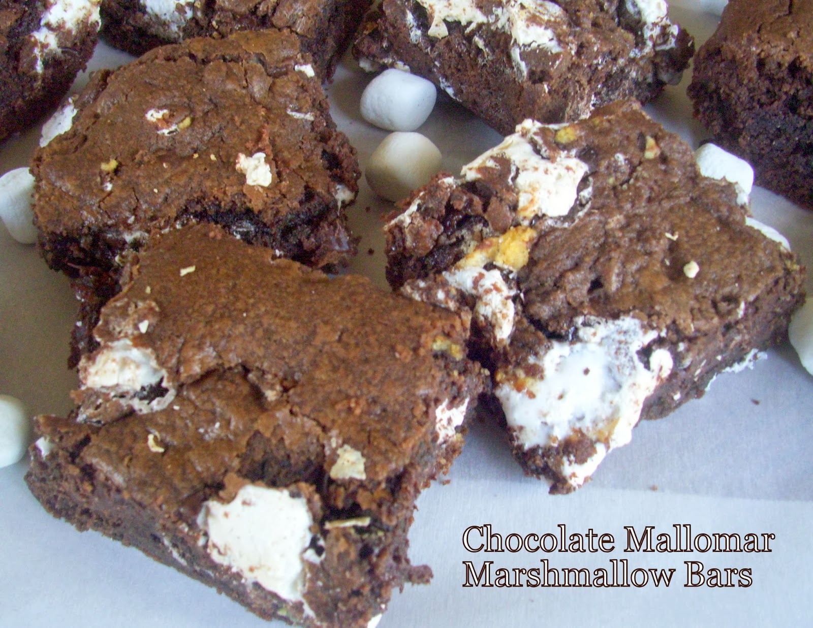 Flavors by Four: Chocolate Mallomar Marshmallow Bars