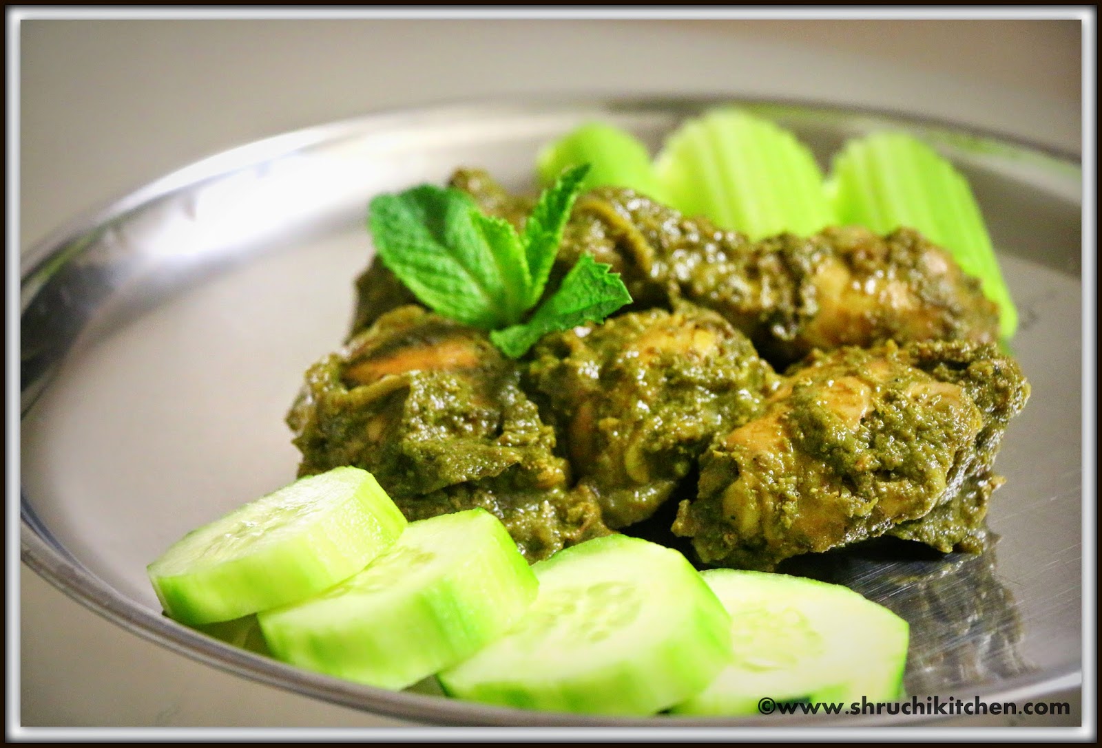 Shruchi Kitchen: Pudina Chicken Fry | Mint Chicken Fry