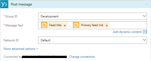 Jarbas Horst: Writing posts in Yammer with Azure Logic Apps