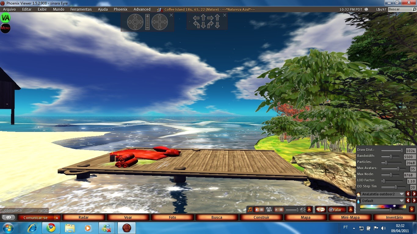 Second Life Residents: "Entre Céus e Mares" Phoenix Viewer
