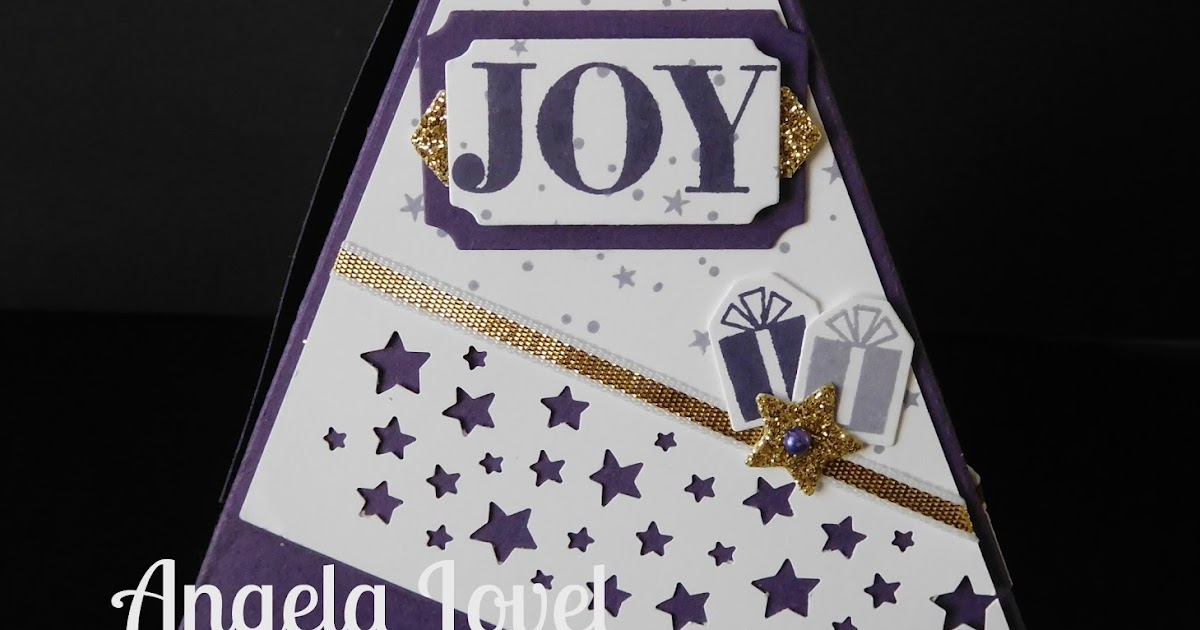 Angela's PaperArts: Christmas Joy Pyramid card
