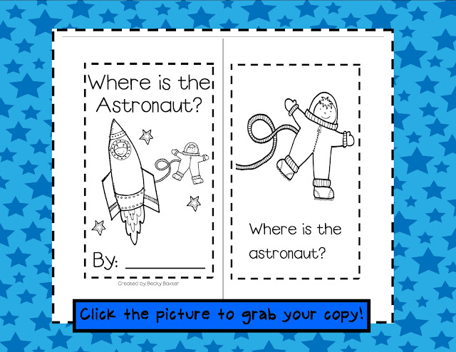Teaching, Learning, & Loving: Astronaut Sight Word Reader-- FREEBIE!