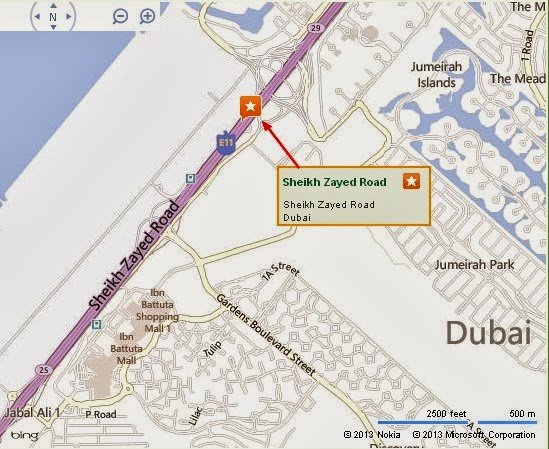 UAE Dubai Metro City Streets Hotels Airport Travel Map Info: Detail ...