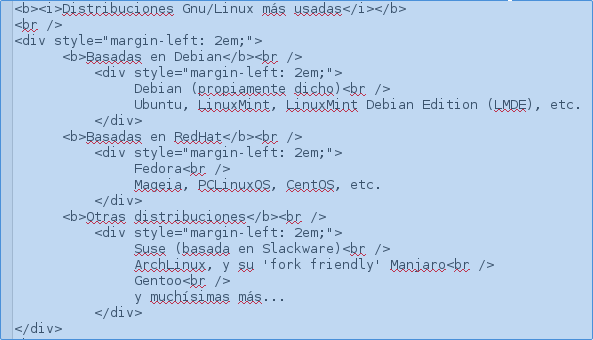 Voy a crear mi propio Blog: HTML básico (III) - Las sangrías