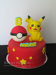 Doces Opções: O Pikachu no 8º aniversário do André
