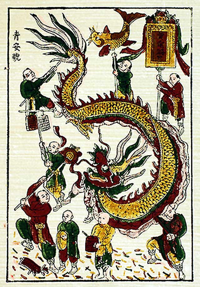 5P Studio: Rồng - Tranh Đông Hồ