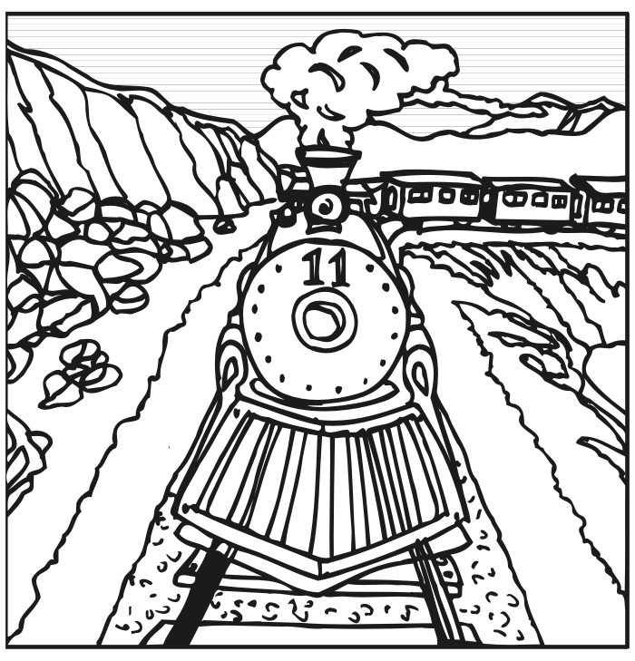 Free Trains Coloring Pages
