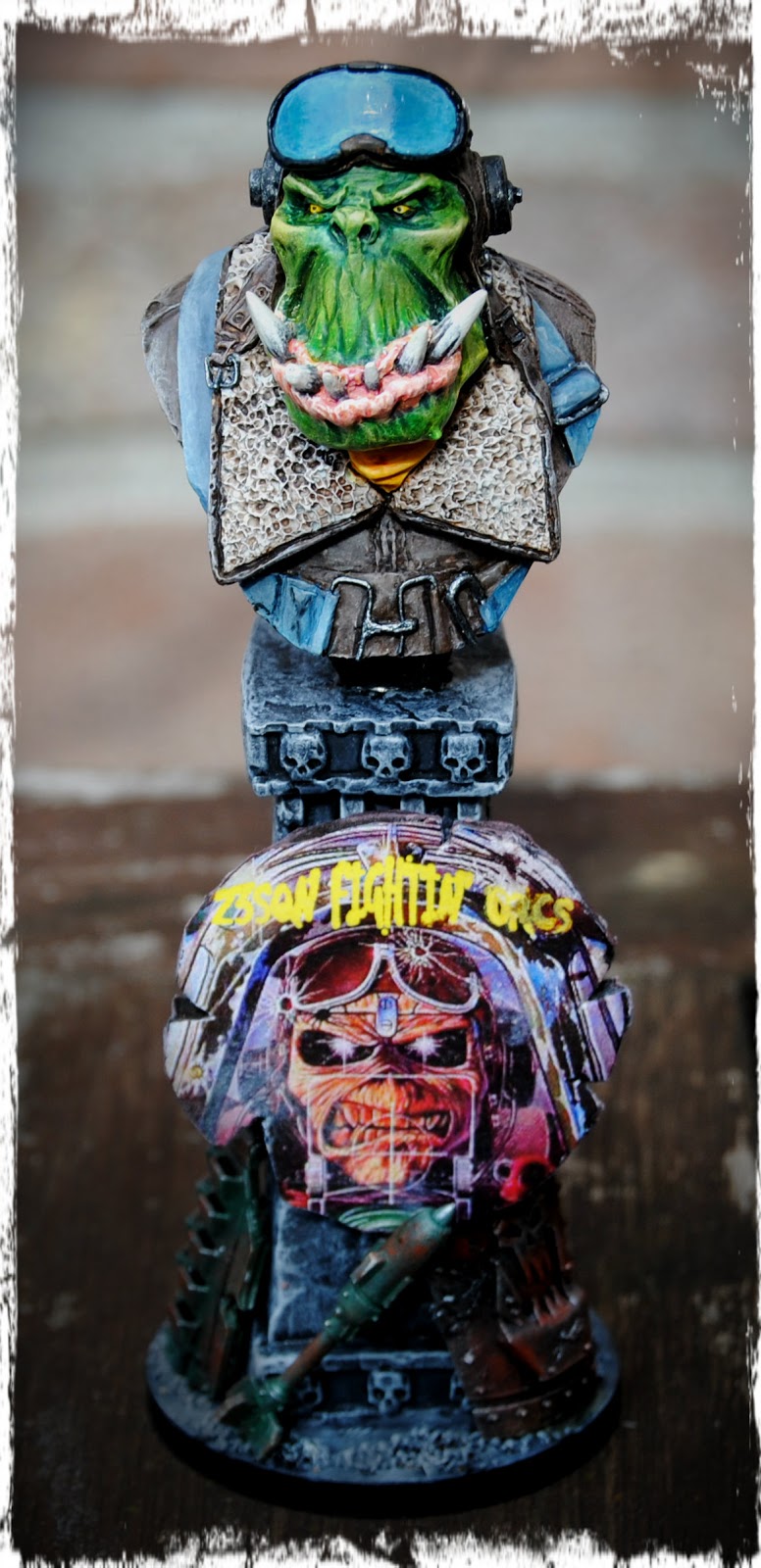 King in Yellow: Orc Pilot Bust - Kromlech Miniatures