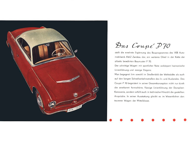 DKW Auto-Union Project: 1958 AWZ P70 Prospects