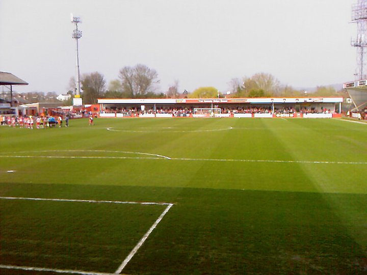 The Rainham End.: Whaddon Road - Cheltenham Town