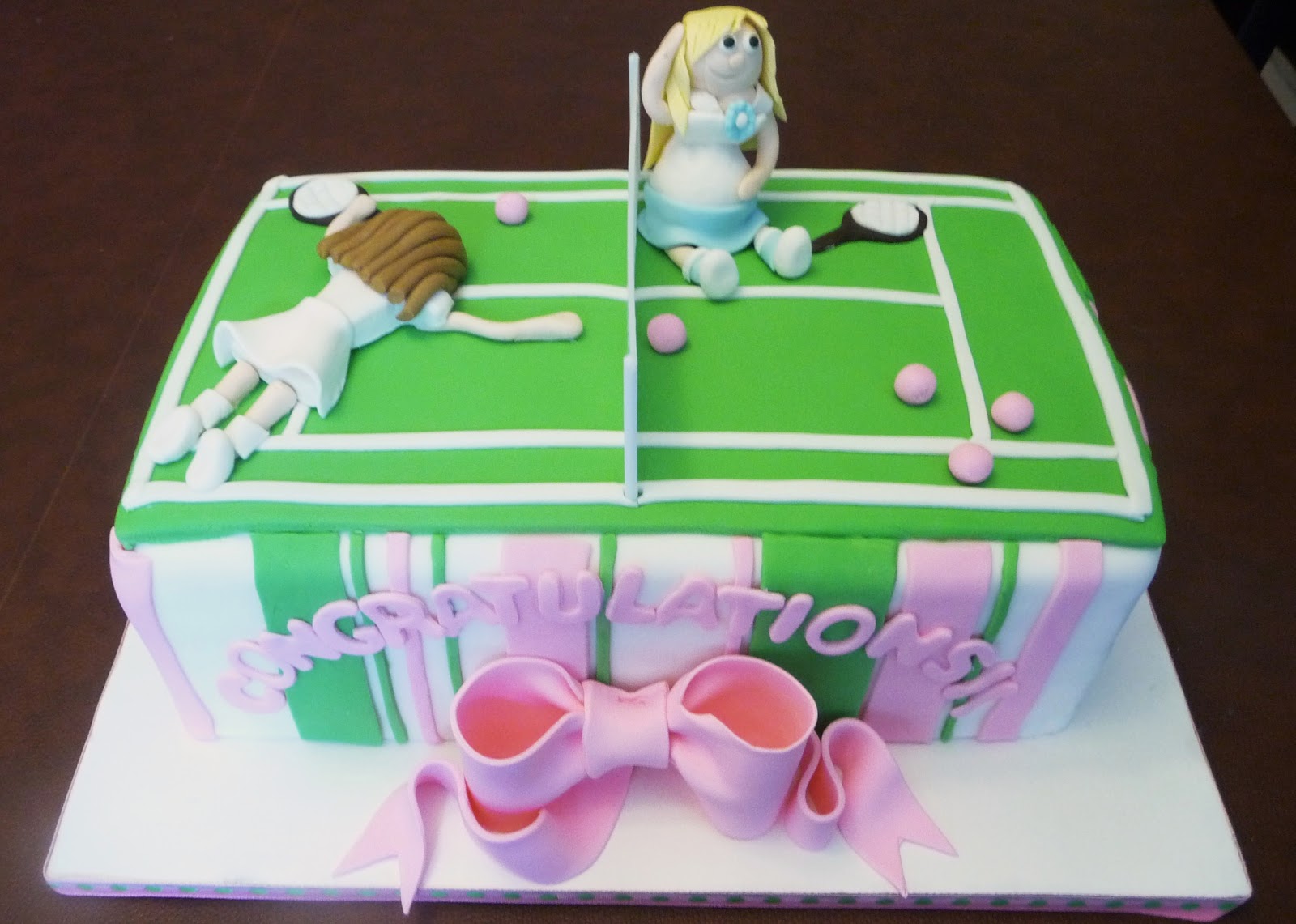 Tennis Baby Shower Cake