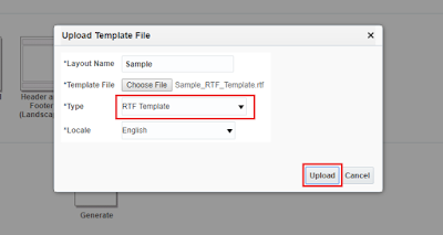 Do you know how to generate output using RTF Template in Oracle Cloud ...