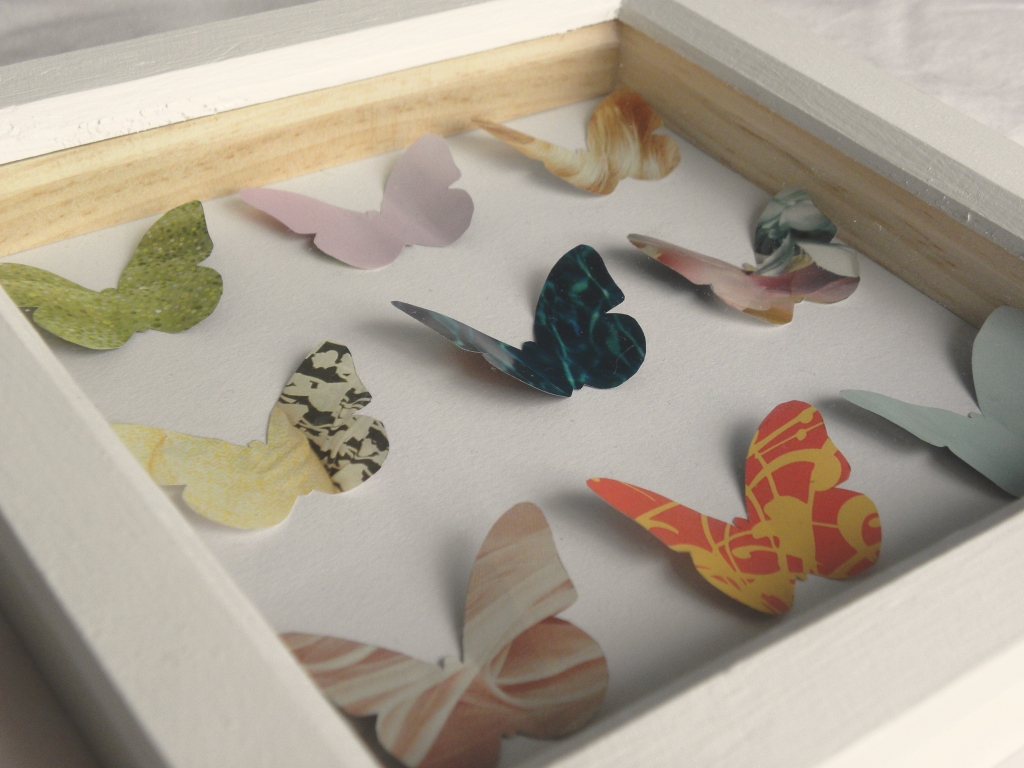 floral and feather: Butterfly artwork – a how to