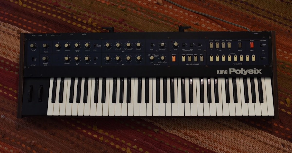 MATRIXSYNTH: Korg Polysix Polyphonic Analog Synthesizer SN 391460
