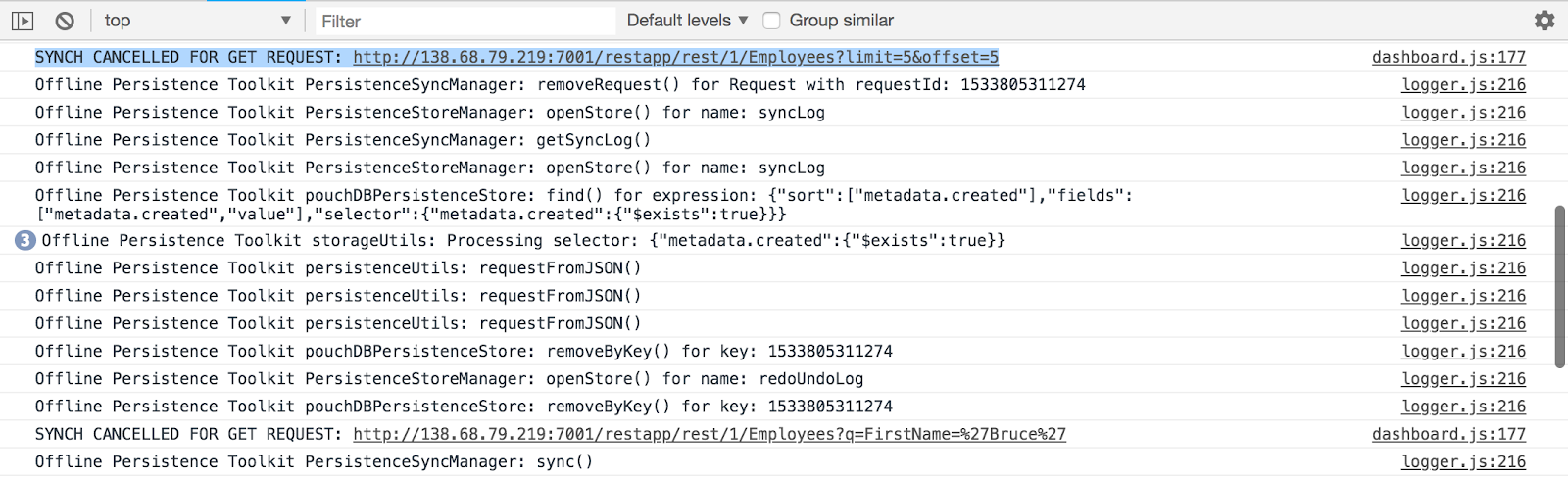 Andrej Baranovskij Blog Oracle Offline Persistence Toolkit Controlling Online Replay