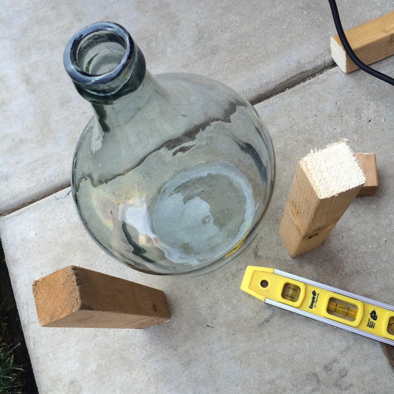 DIY Crated Glass Bottle - Designed Simple
