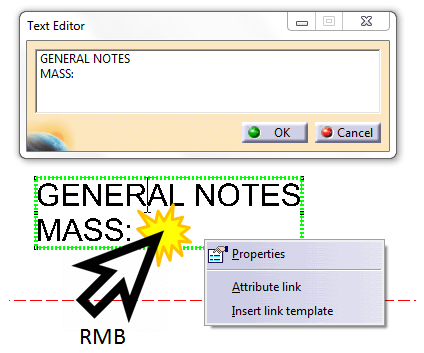 CATIA V5: Parameters on Drawing