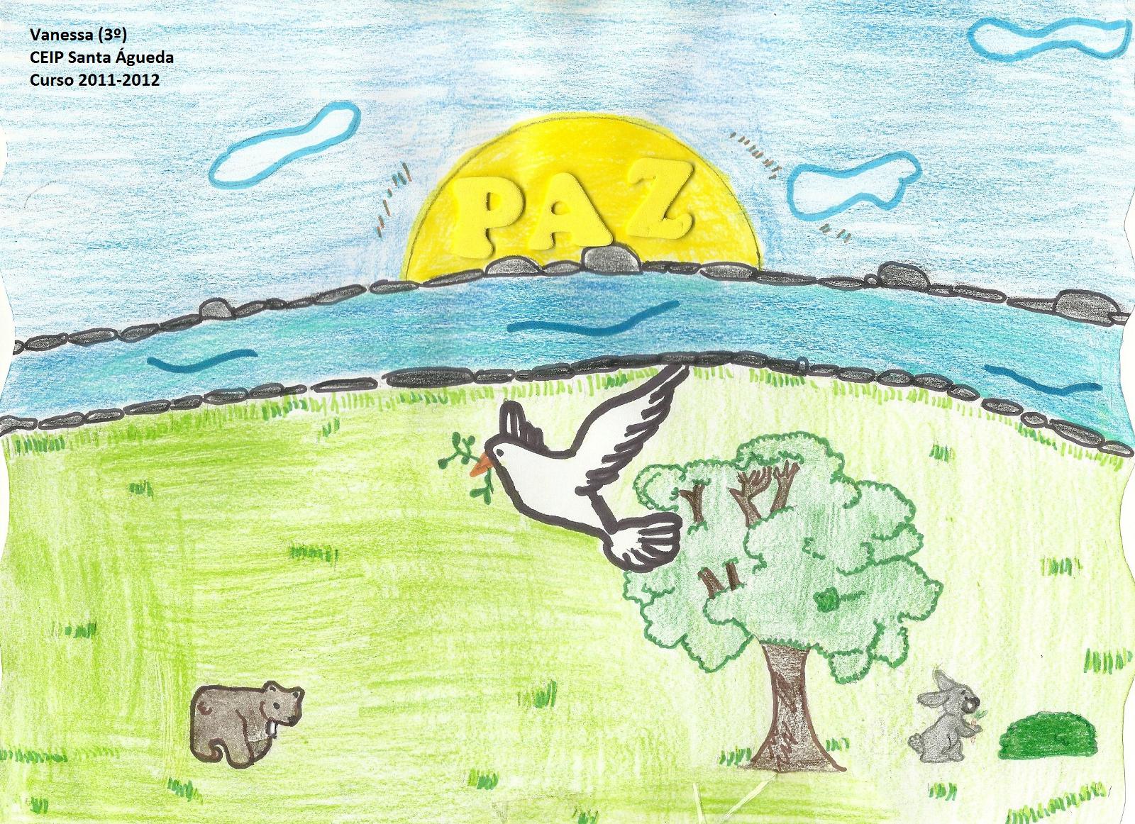 Blog de Religión del CEIP Santa Águeda: Dibujo de la Paz