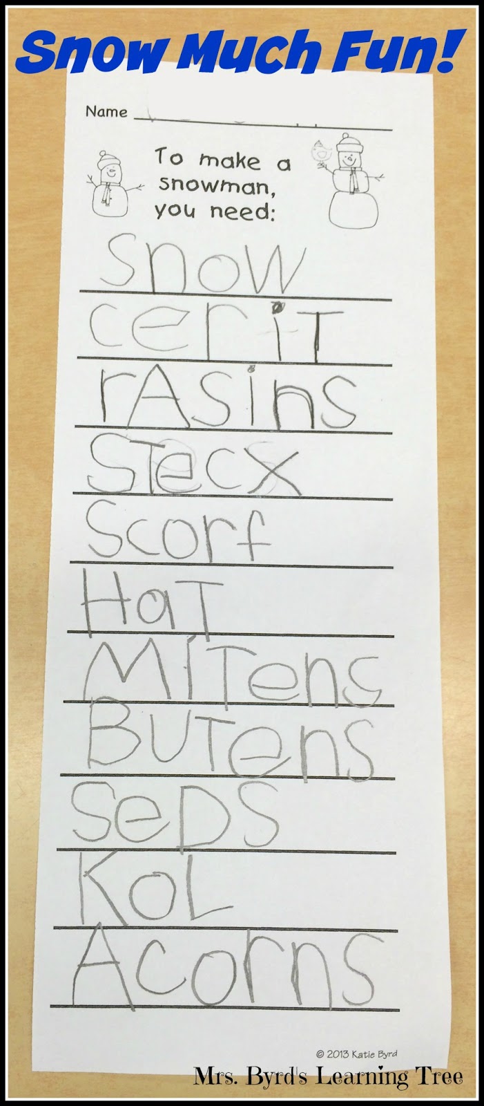 Mrs. Byrd's Learning Tree: Snow Much Fun!