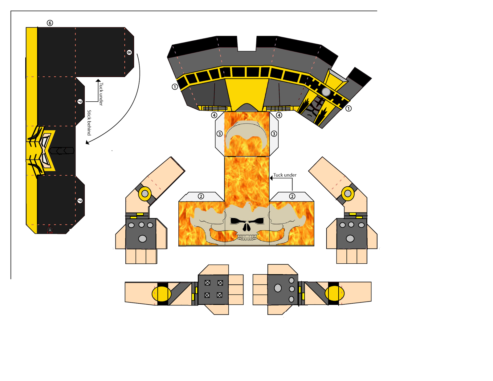 paper crafts: SCORPION PAPERCRAFT MK9