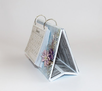 My Craft and Garden Tales: Table calendar with papers from Papirdesign