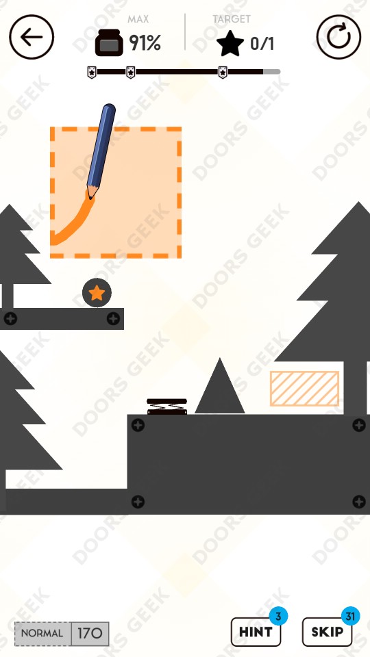 Draw Here Level 170 ~ Doors Geek