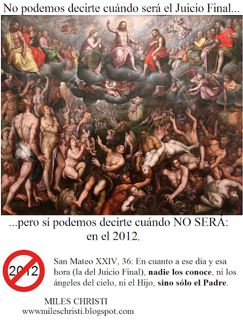 MILES CHRISTI RESÍSTENS: SECTA PROTESTANTE AFIRMA: EL FIN DEL MUNDO ES ...