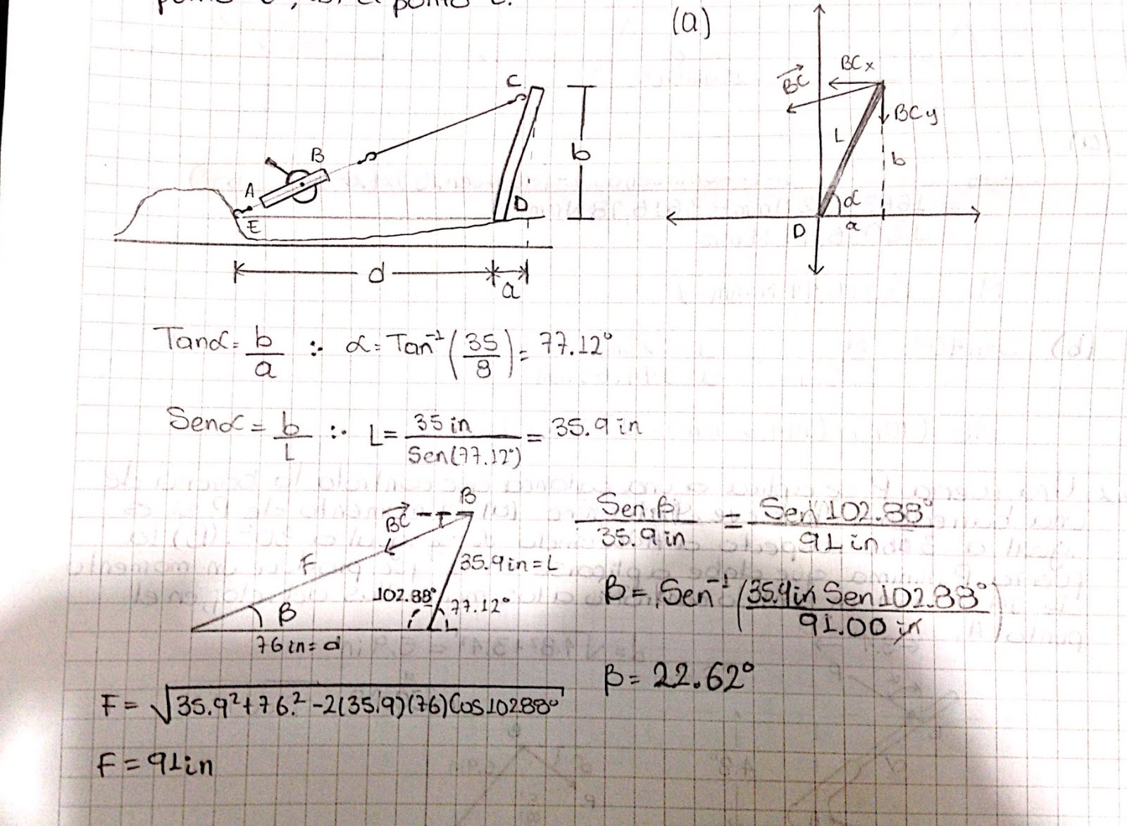 GUÍA DE EJERCICIOS DE MOMENTO DE UNA FUERZA CON RESPECTO A UN PUNTO