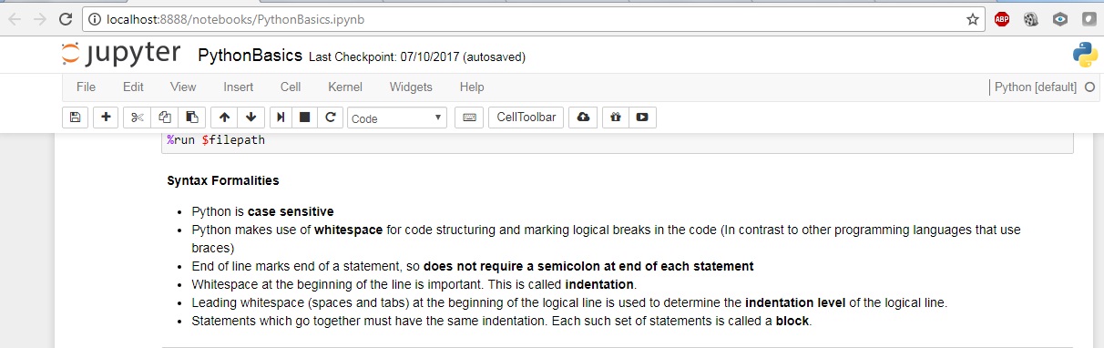 Know your jupyter notebook
