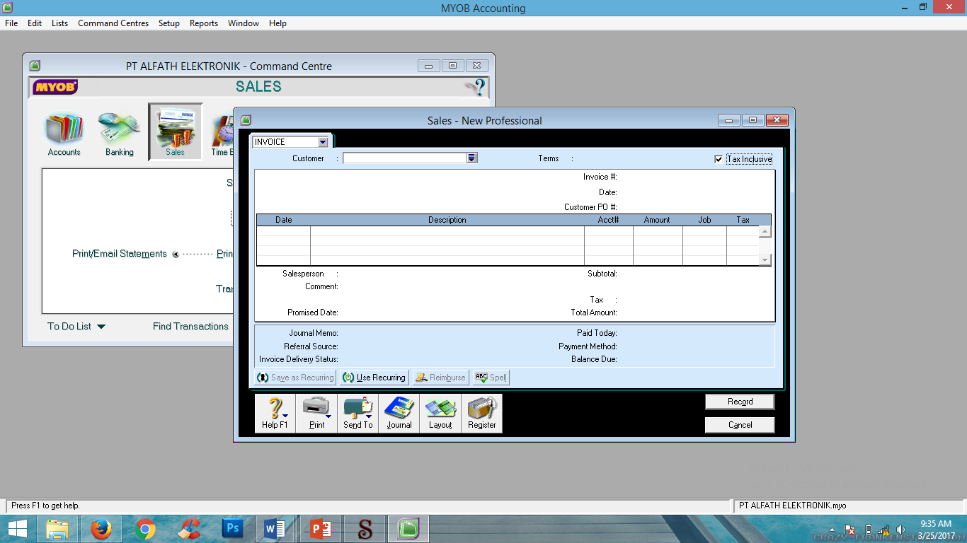 Sylvia blog: SALES PADA MYOB (KELOMPOK 2)