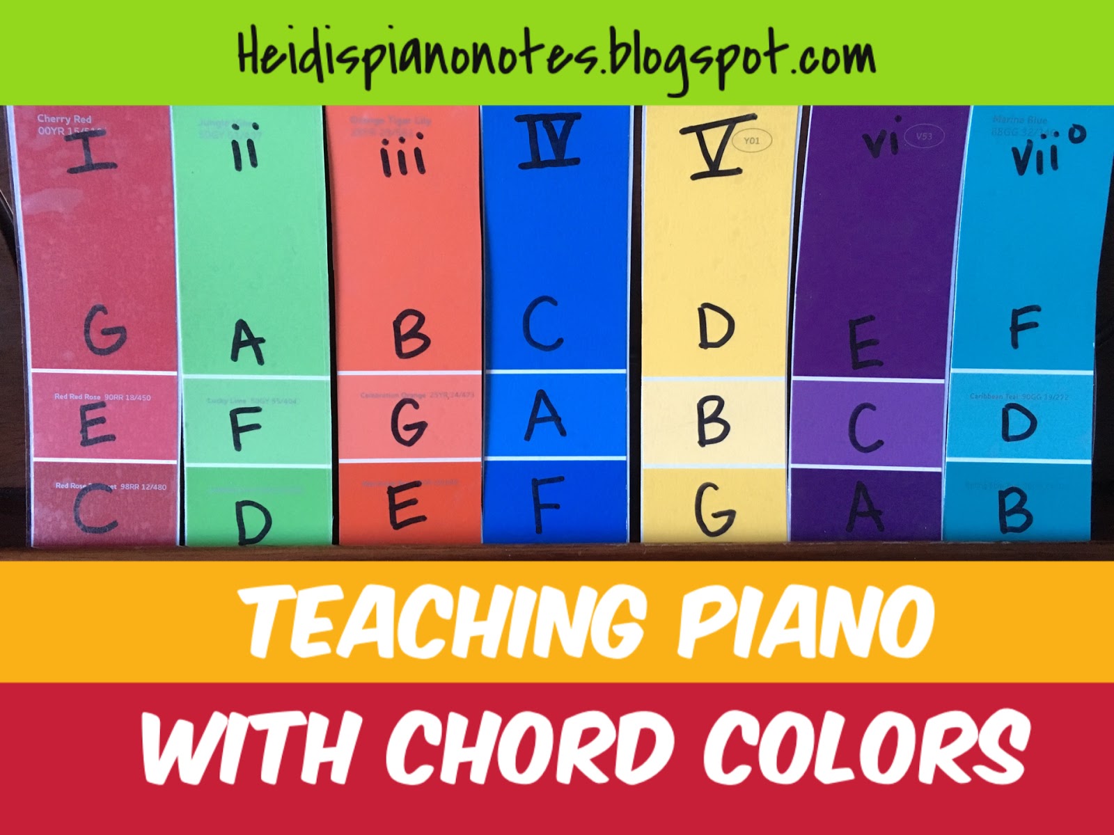 Heidi’s Piano Studio: Teaching Piano with Chord Colors