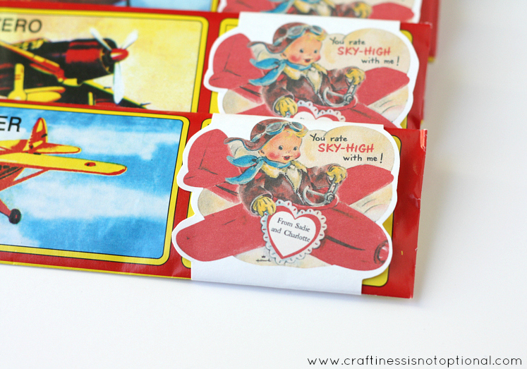 vintage airplane valentine