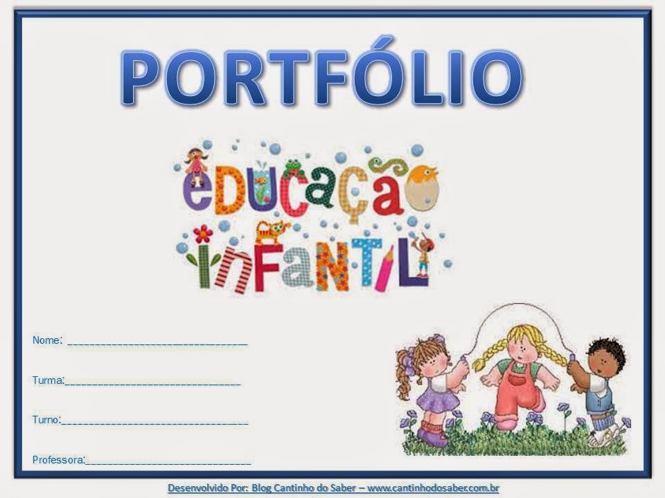 Portfólio Educação Infantil Pdf Para Imprimir - RETOEDU