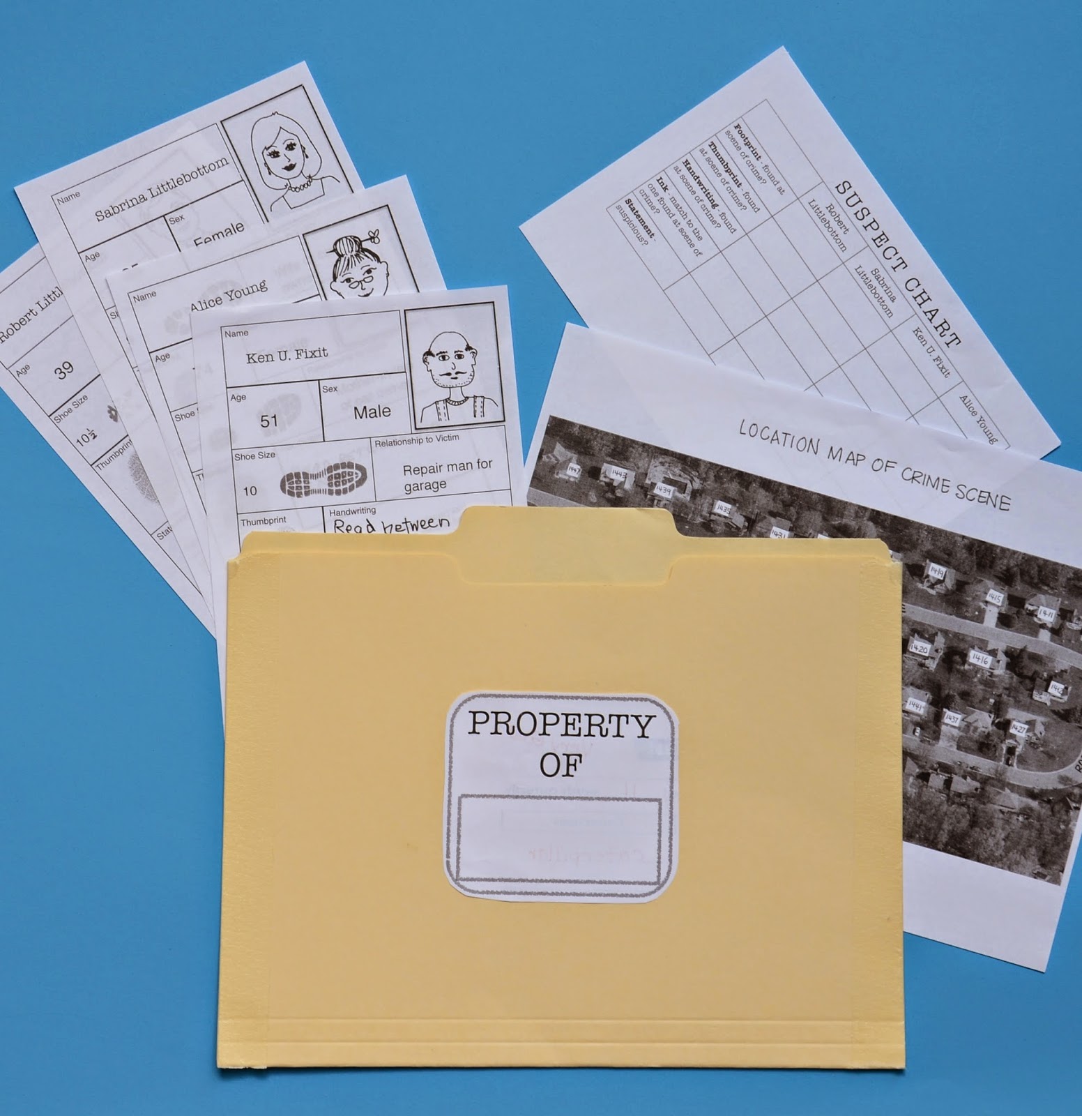 Police Case File Folder