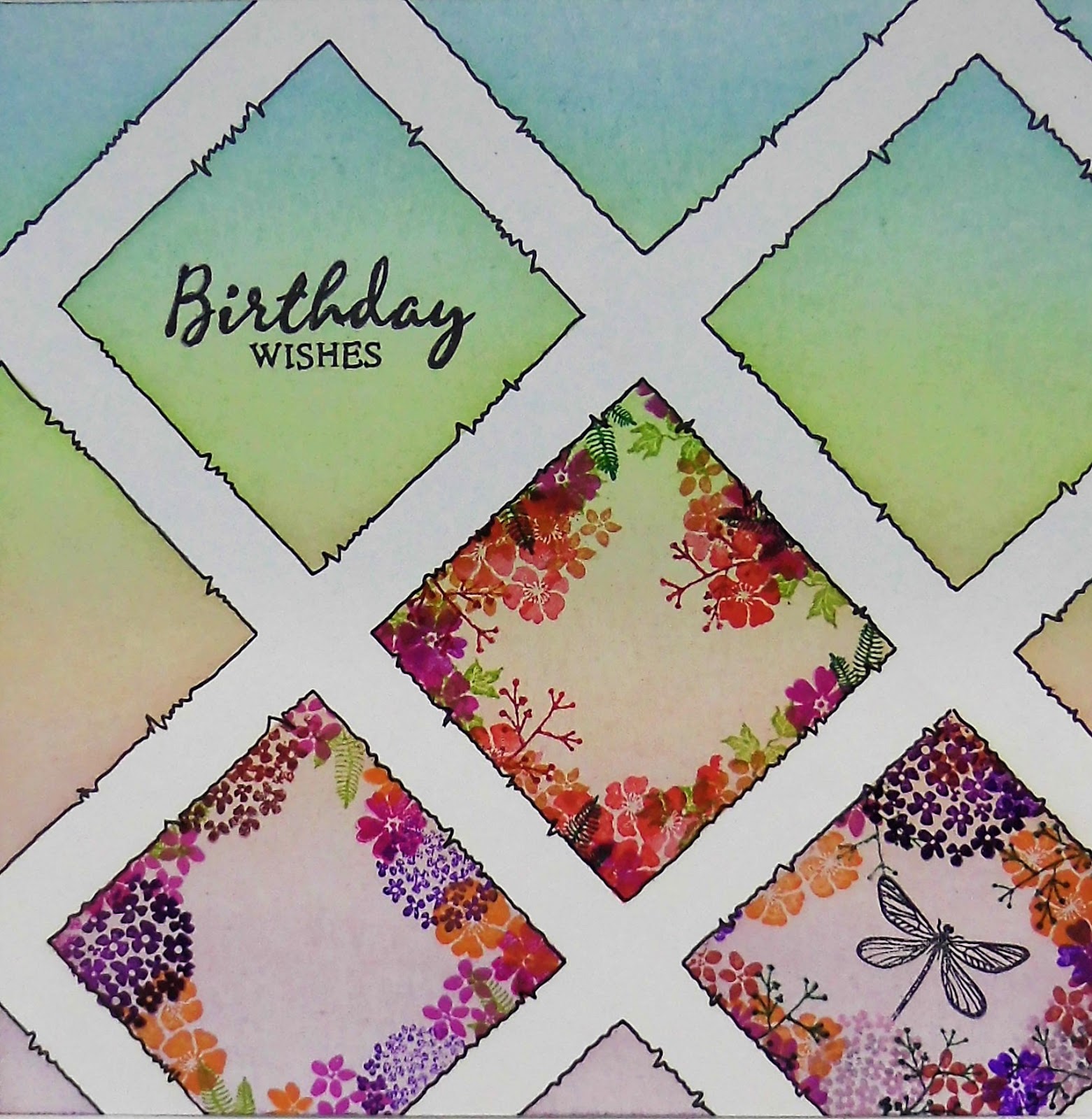 Sarah's Craft Shed: Spring Birthday Card