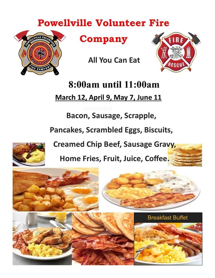 Salisbury News: Breakfast at the Powellville Volunteer Fire Company on ...