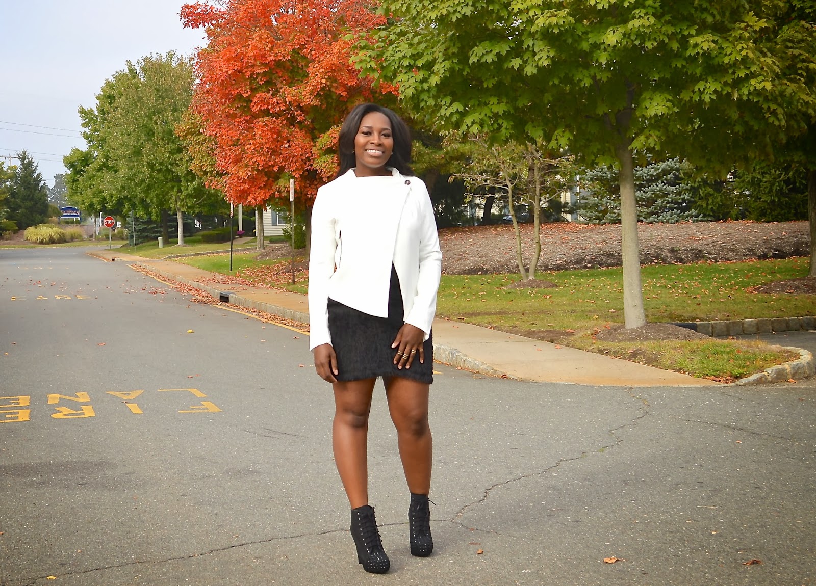 White Crossover Jacket + Booties + Black & White + Electric Green ...