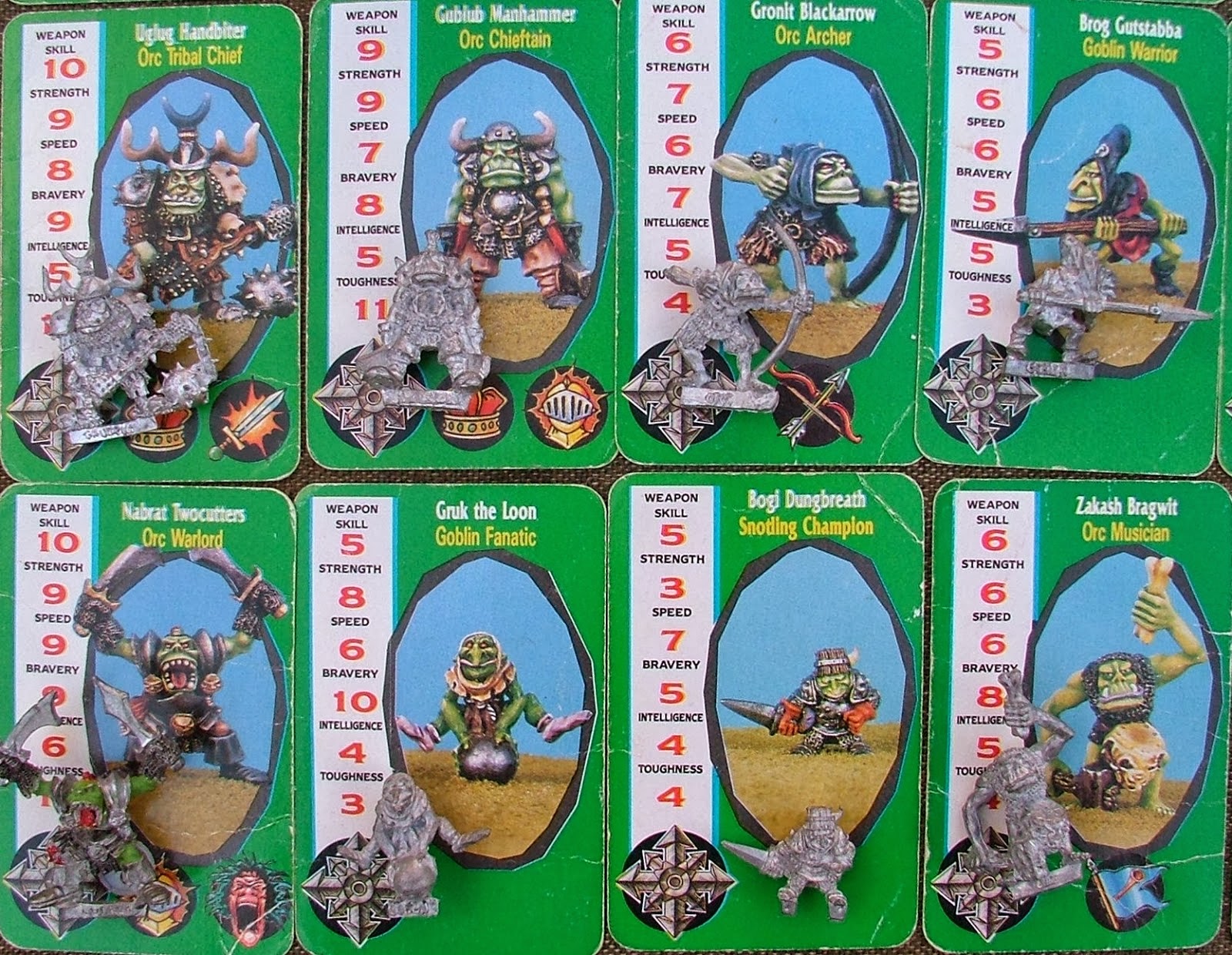 Realm of Chaos 80s: Acceptable in the 80s: Combat Cards