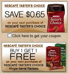 The Savings Princess: B1G1 Nescafe Taster's Choice Coffee