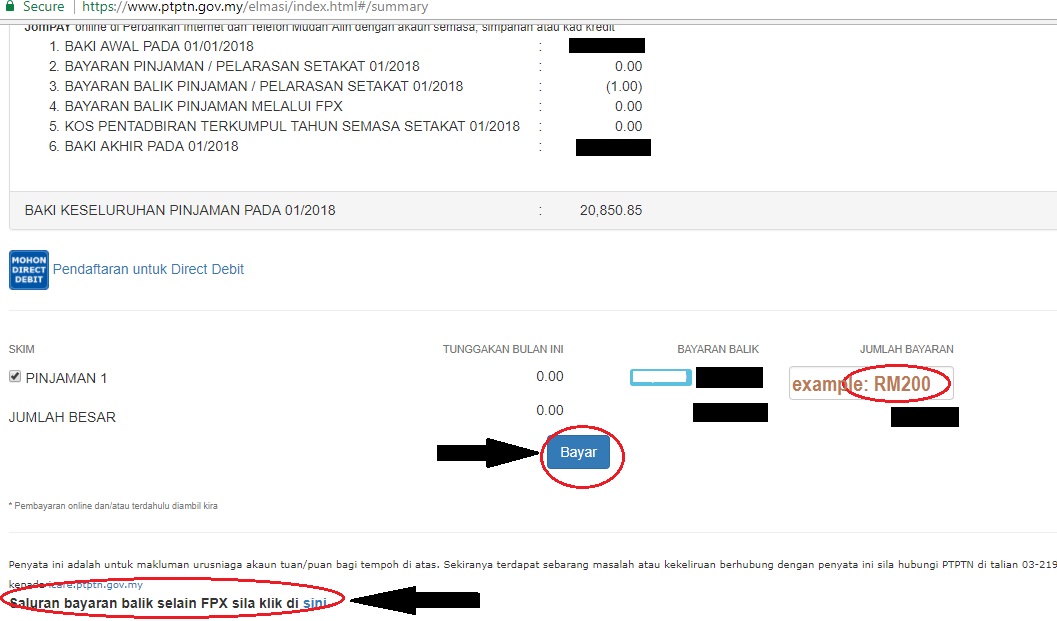 How to pay PTPTN loans with several ways - Sharing Site ♥