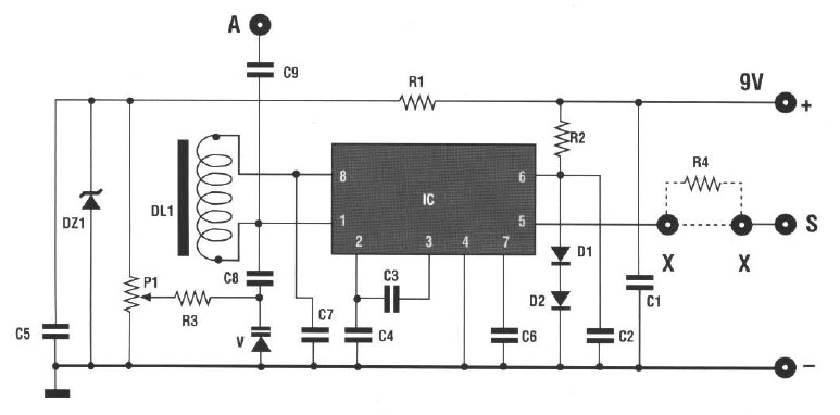 OM MICRO RECEIVER TUNING DIODE VARICAP circuit schematic with ...