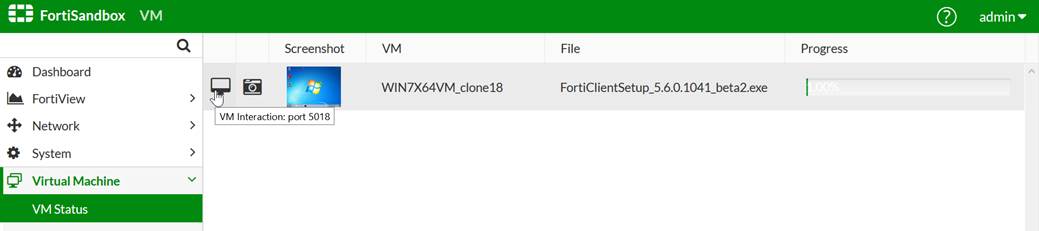 Blog Técnico FORTINET: Interacción con VM en FortiSandbox