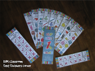 KM Classroom: Clip Cards - Colors
