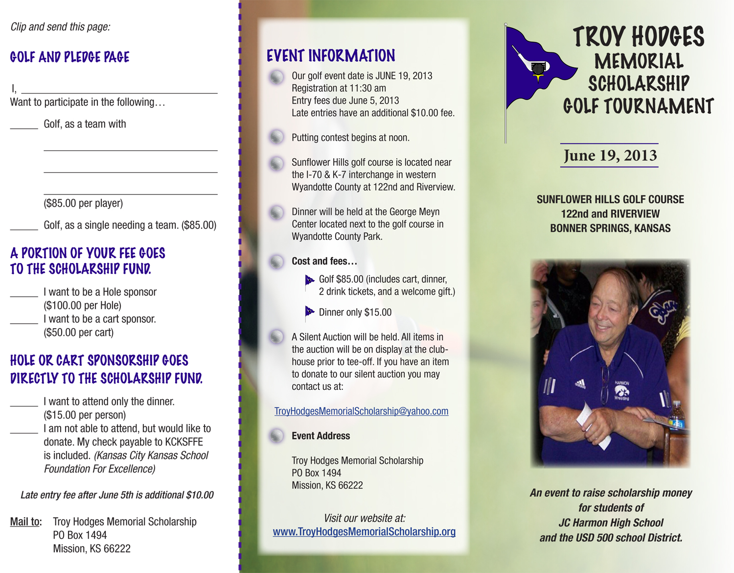 Kansas City Kansan: Troy Hodges Memorial Scholarship Golf Tournament ...
