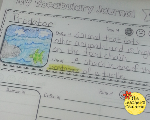 Vocabulary Journals in the Works! - Teacher by the Beach