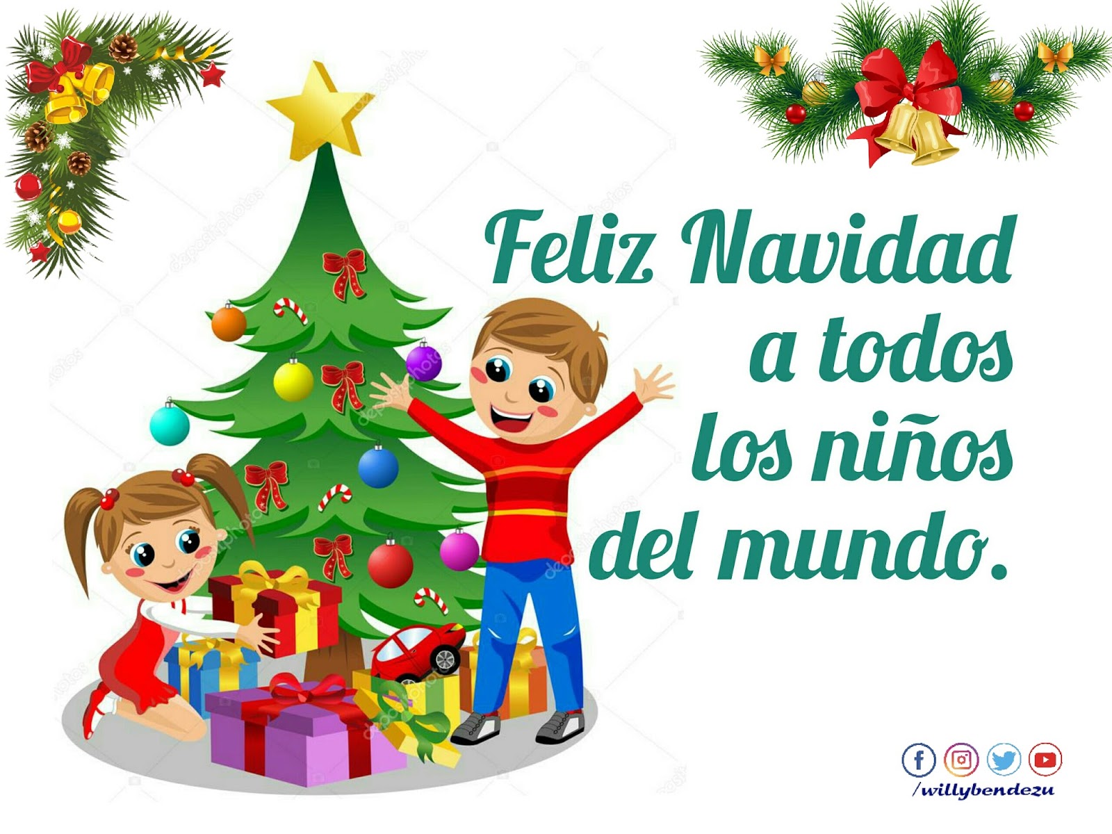 Feliz navidad a todos los niños del mundo